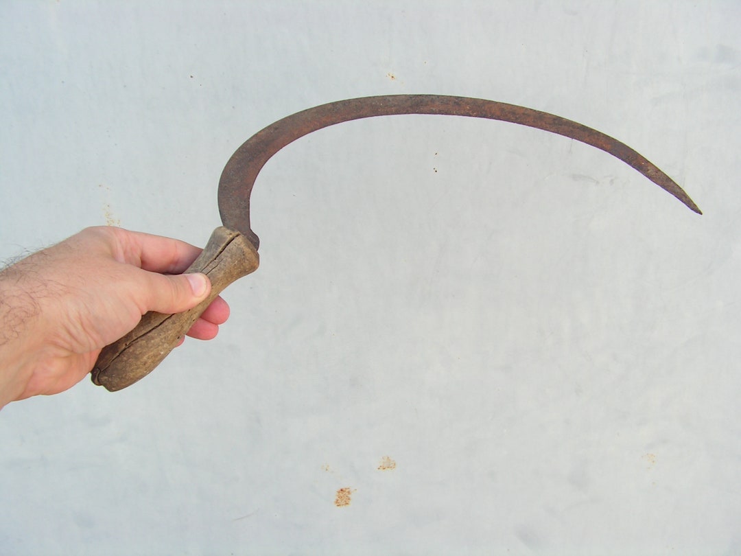 Antique Sickle Blade Rust Patina Primitive Sickle Hand Forged Sickle ...