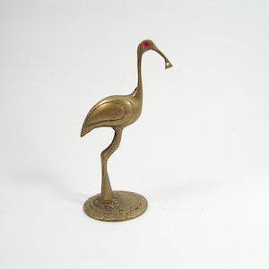 Retro Brass Stork Miniature Stork Figurine Small Metal Stork Metal ...