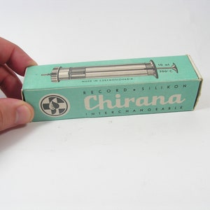 Glass Syringe CHIRANA Glass 10ml Syringe With Needle Pharmacy Décor ...