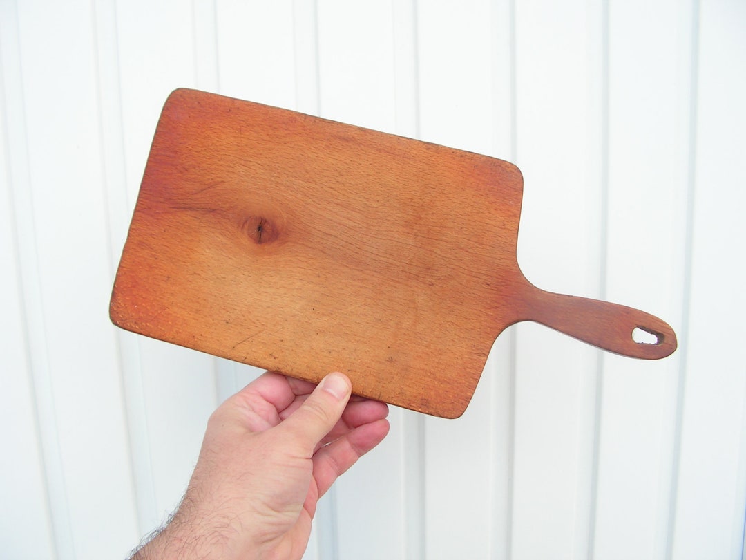 Antique Wood Cutting Board 1930s Primitive Cheese Board Rural Chopping ...