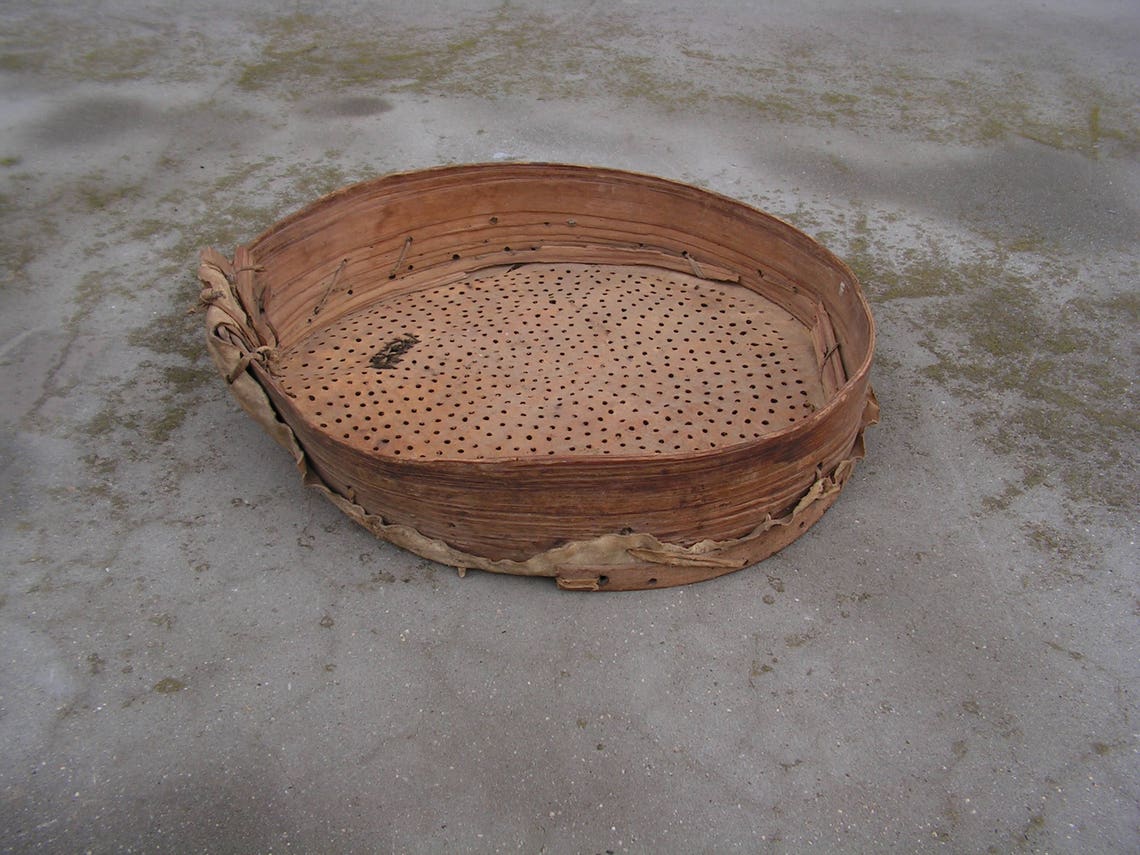 Rare Antique Wooden Leather Sieve 1800s Primitive Sieve Old | Etsy