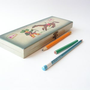 Vintage Wooden Pen Box Wood Pencil Case Vintage Soviet Pen Holder Hand ...