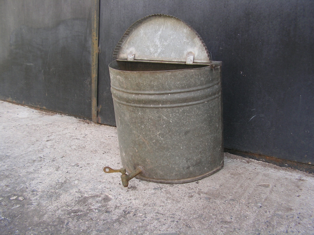 Vintage Sink, Rustic Wash Basin, Wall Metal Sink, Garden Sink With ...