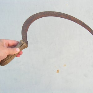 Antique Sickle Blade Rust Patina Primitive Sickle Hand Forged Sickle ...