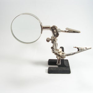 Vintage Magnifying Glass Stand Lab Rack Holder Lab Equipment Stand ...