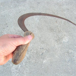 Antique Sickle Blade Rust Patina Primitive Sickle Hand Forged Sickle ...