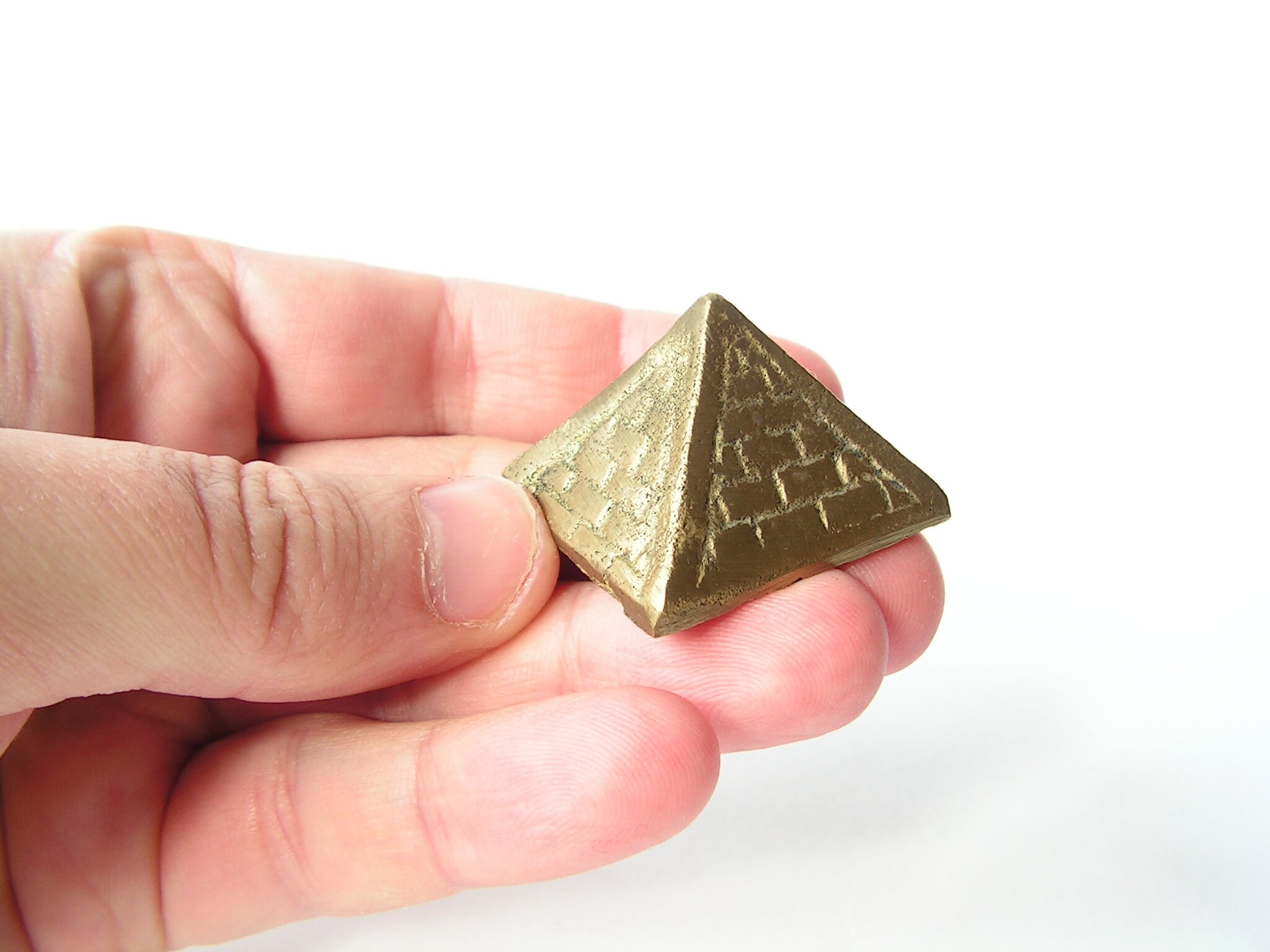 Antique brass pyramid Miniature pyramid Figurine pyramid Small | Etsy