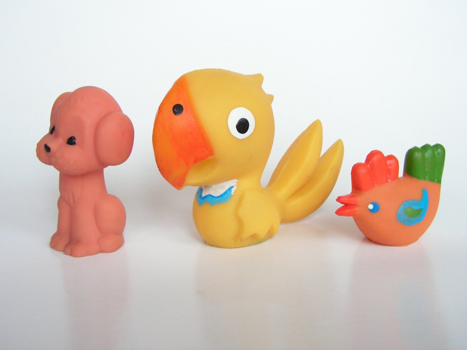 Vintage Rubber Toys Set of 3 vintage rubber toys Rubber | Etsy