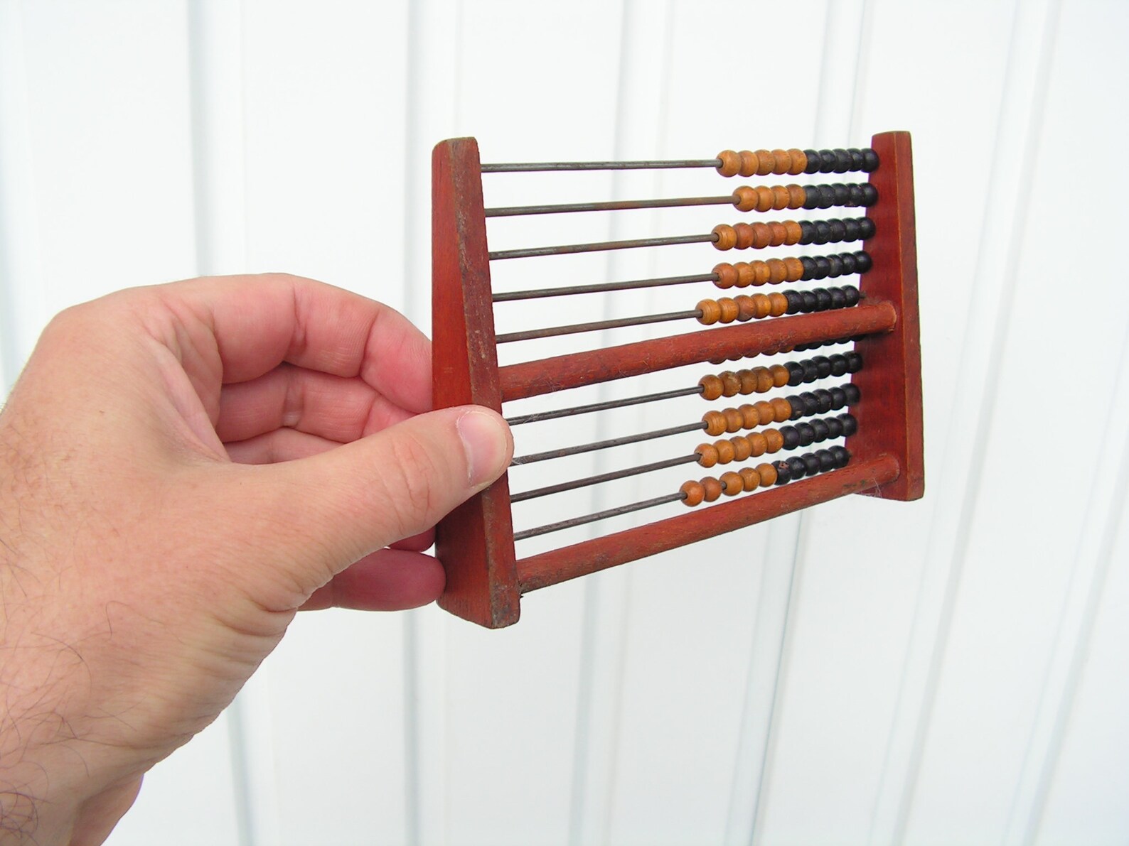 Antique Soviet Abacus Wooden Purple Yellow Balls Abacus Antique School ...
