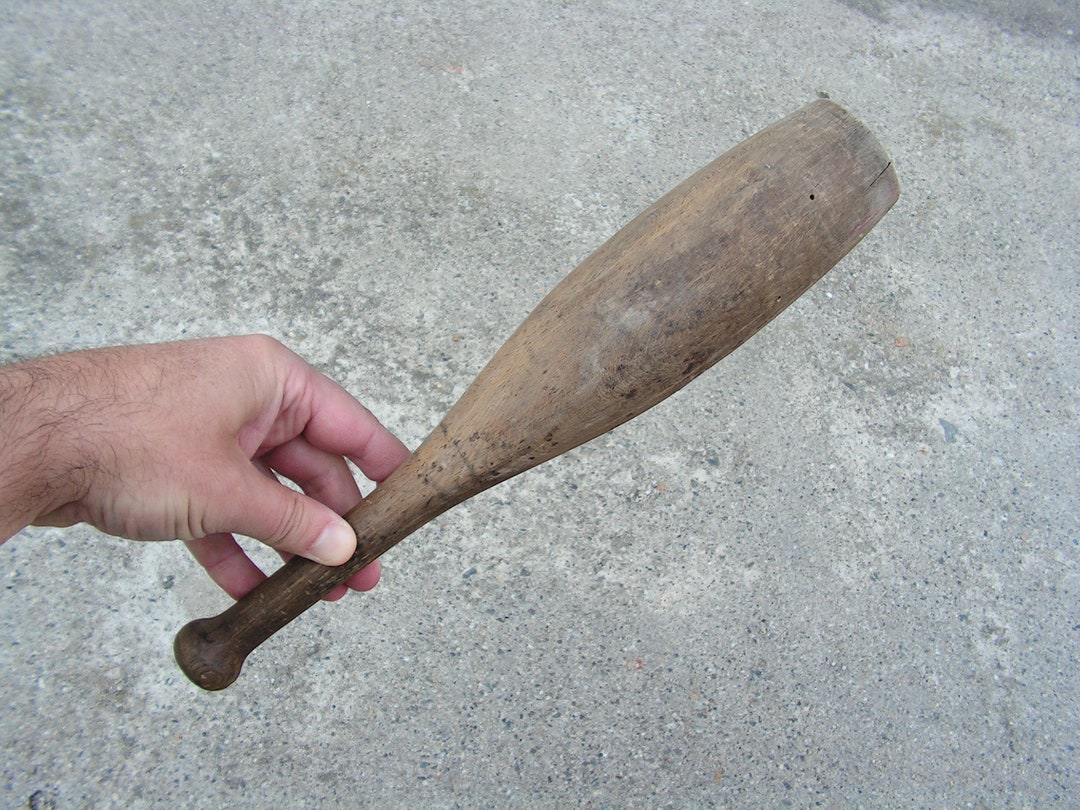 Antique Wooden Gimnastic Bat 1950s, Gymnastic Distressed Club ...
