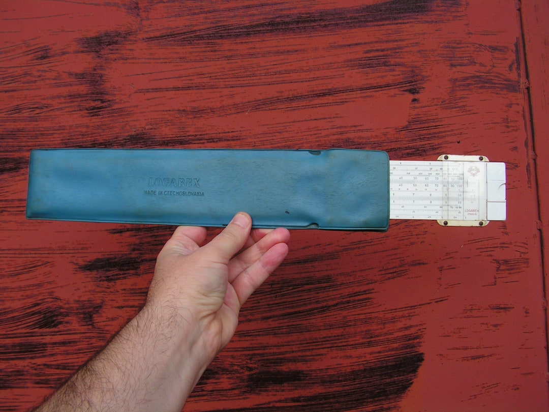 Vintage Slide Scale Rule LOGAREX TOISON DOR Retro Logarithmic Ruler ...