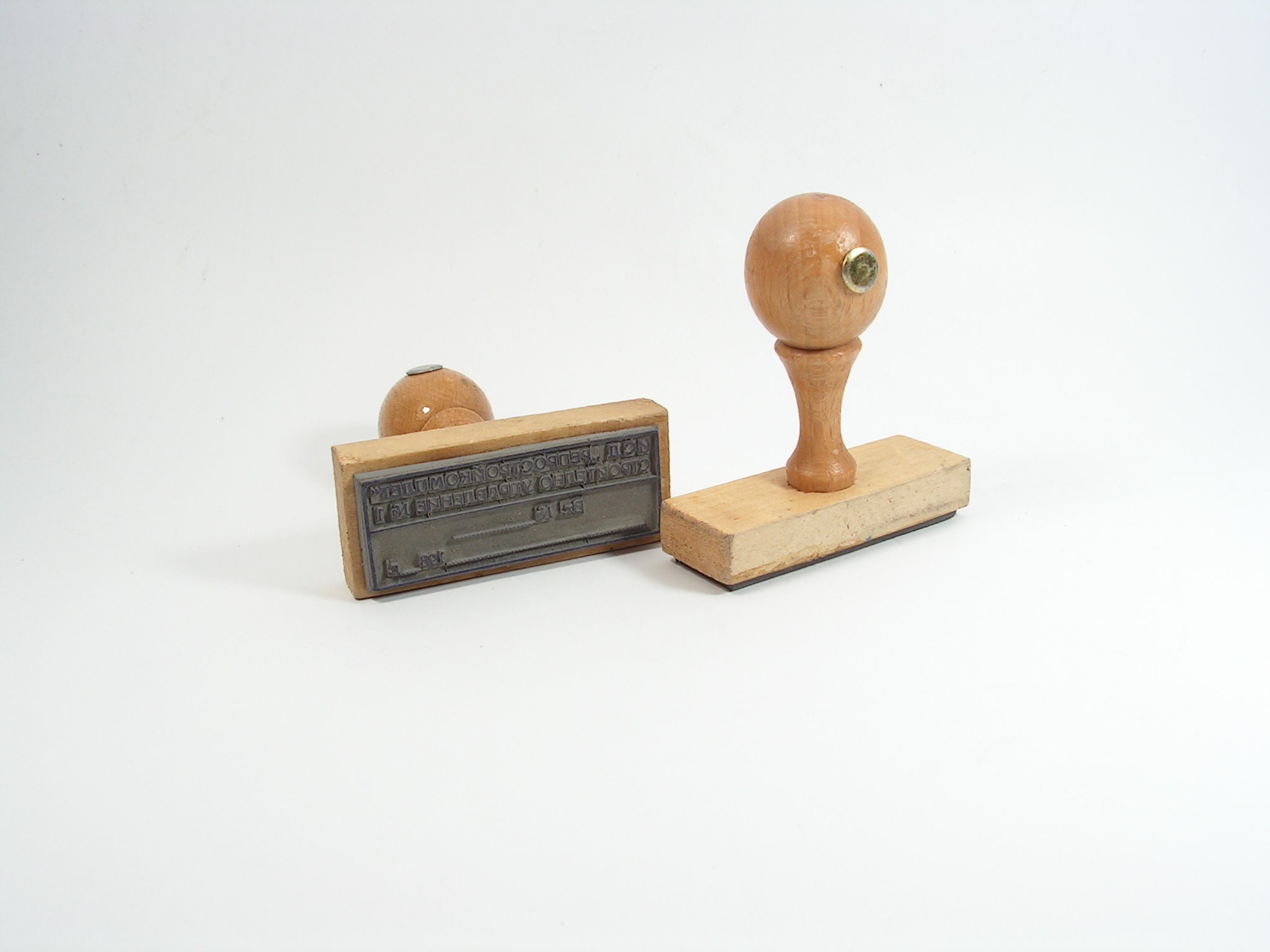 Pair Small Stamps 80s Company Stamps Vintage Rubber Stamps - Etsy