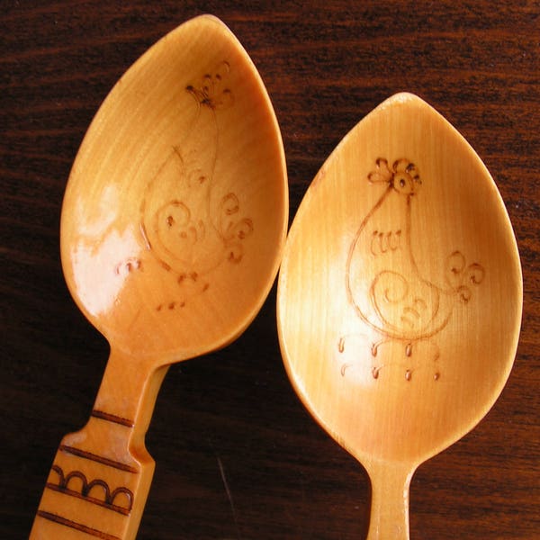 Pyrography Spoons - Etsy