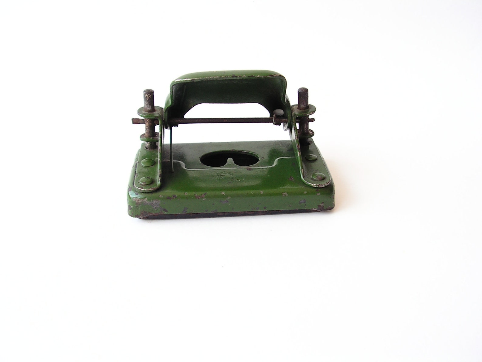 Vintage Office Hole Puncher 1950s Old Desk Green Perforator - Etsy
