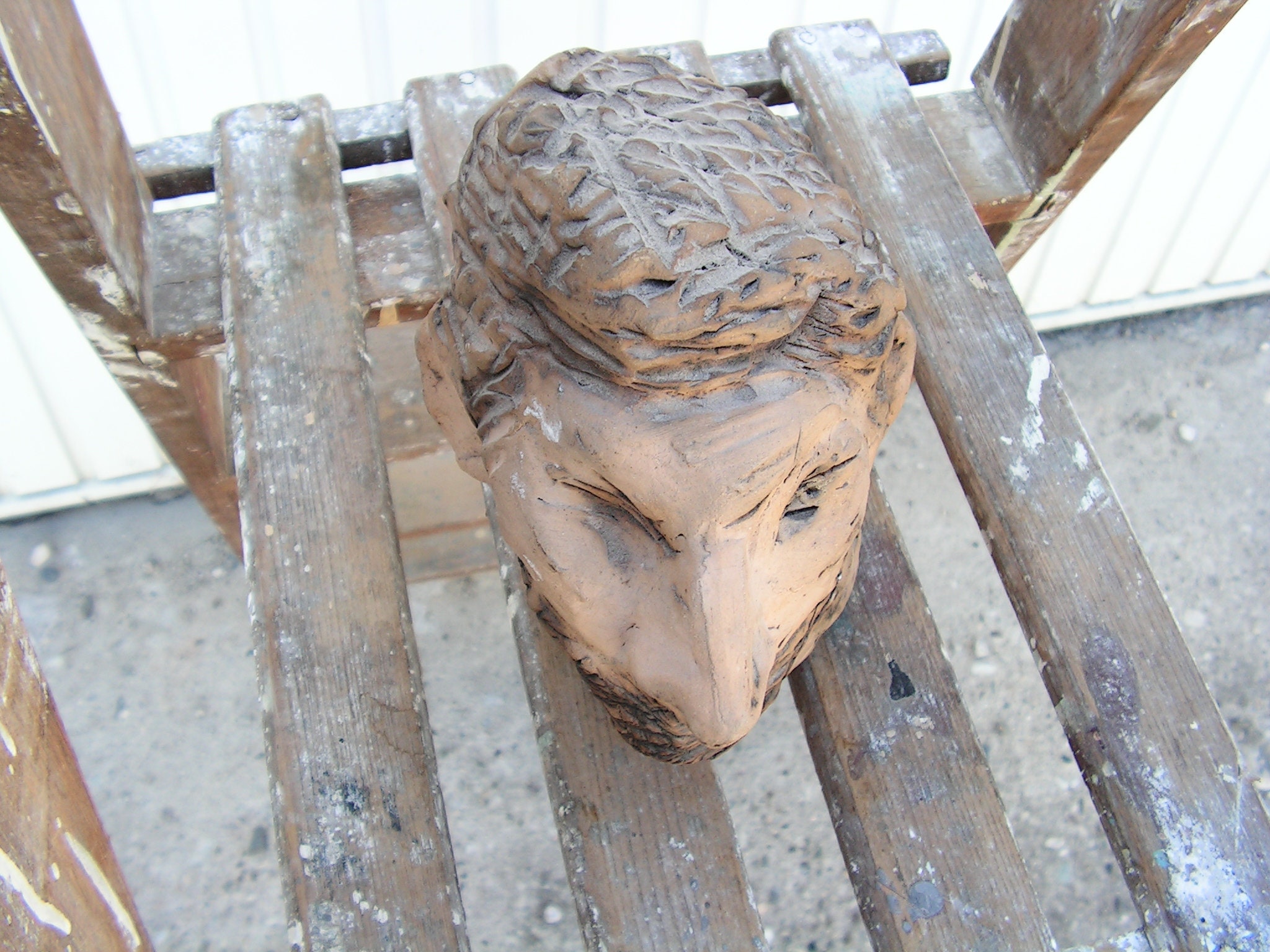 Horror Head Vintage Clay Head Man Head Art Ceramics - Etsy