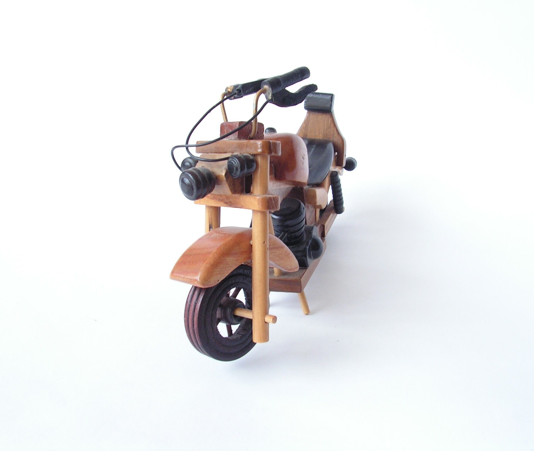 Vintage Motorcycle Wooden Model Motorcycle Handmade Motorcycle Wooden ...