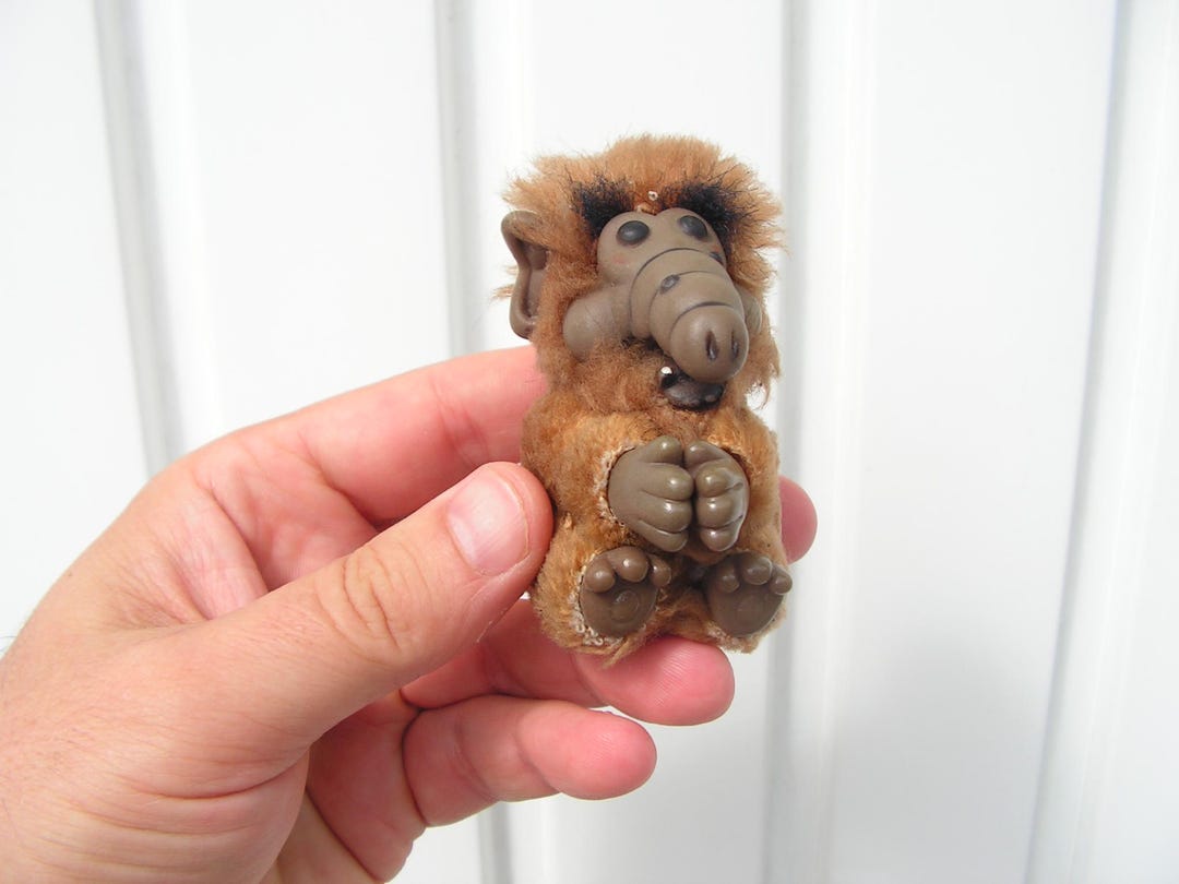 Alf Pinch, Toy Alf, Vintage Plush Alf, Small Alf Clip, Collectible Toy ...