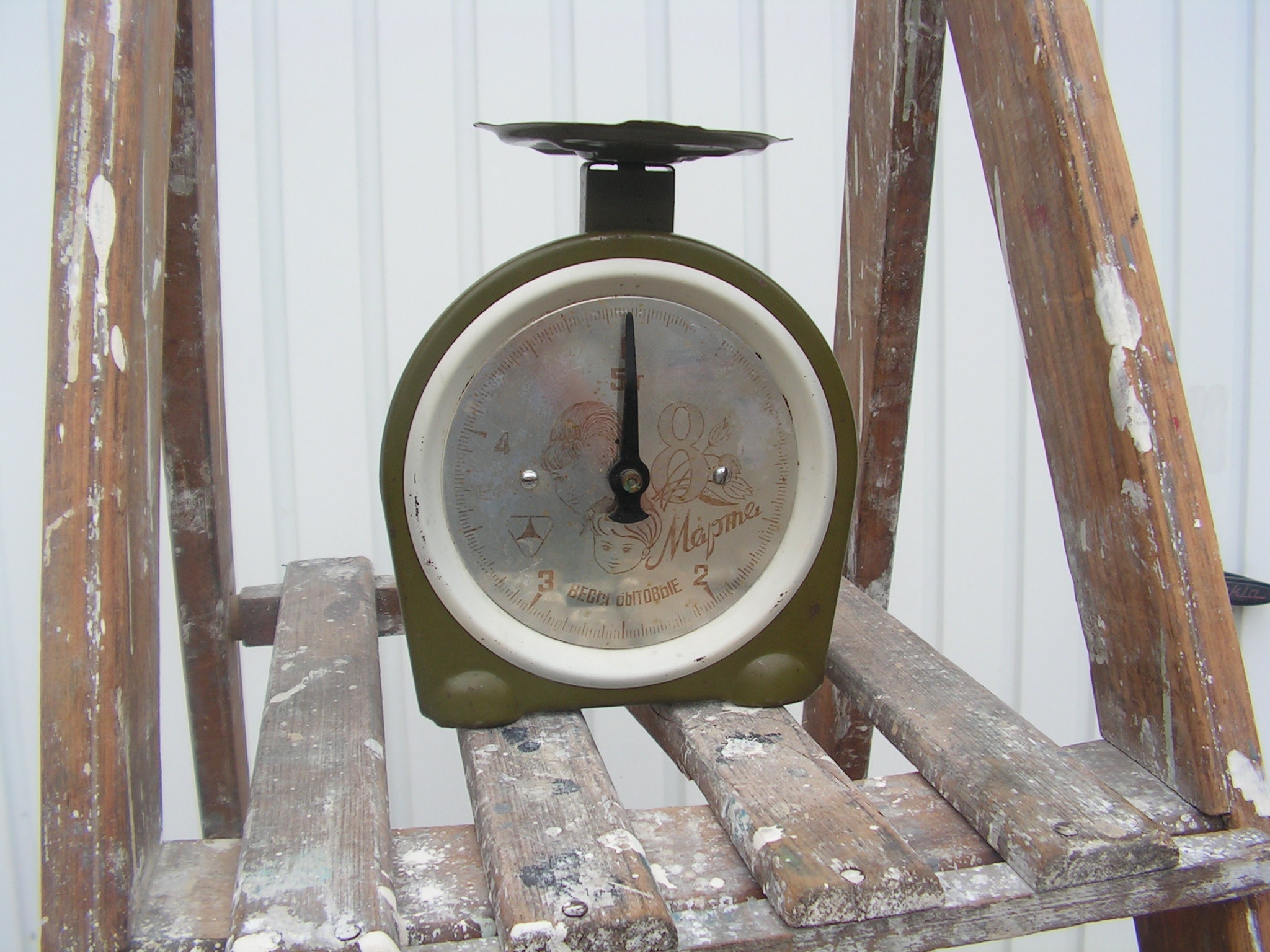 Working Metal Scale Retro Soviet Kitchen Scale Vintage Cooking ...