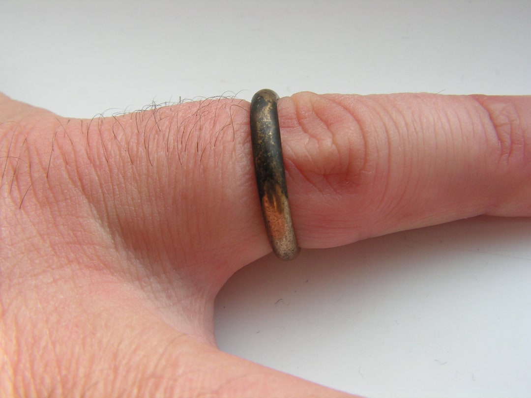 Vintage Wedding Rolled Gold Ring Inner Diameter 17 Mm Ladies Double ...