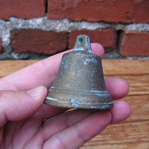 Antique Brass Bell Small Bell Patina Old Bulgarian Bell Hand Made Bell ...