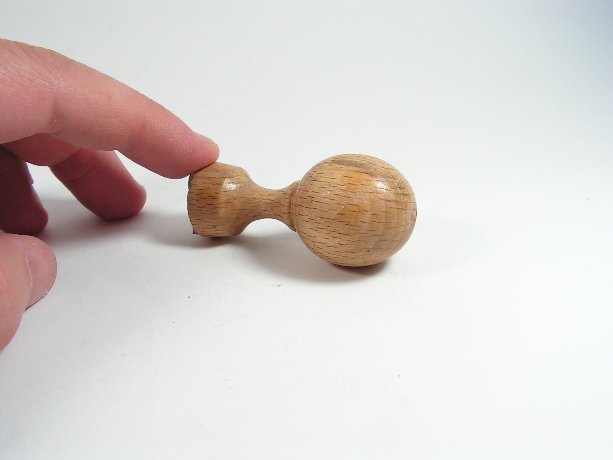 Vintage Rubber Stamp 8, Small Round Wood Stamp, Wooden Handle Stamp ...