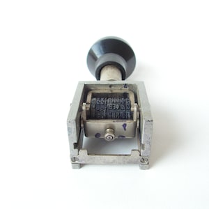 Vintage Date Stamp, Office Stamp, Old Stamp, Stamp Dater, Roller Date ...