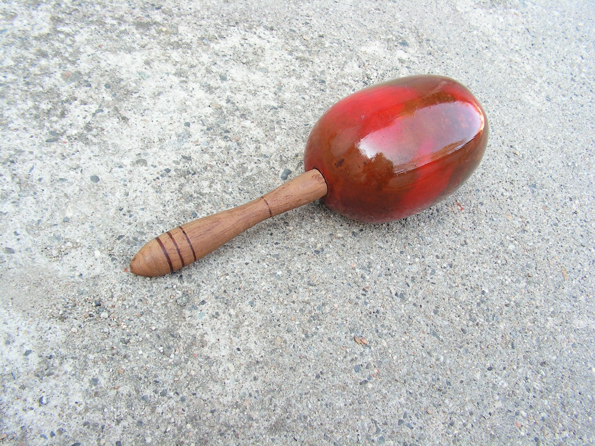 Vintage Red Maracas Hand-made Maracas Wooden Handle | Etsy