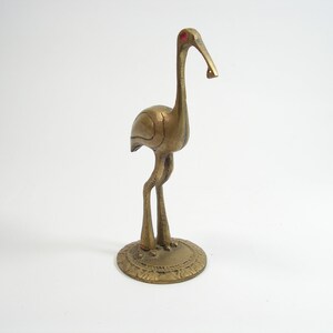 Retro Brass Stork Miniature Stork Figurine Small Metal Stork Metal ...
