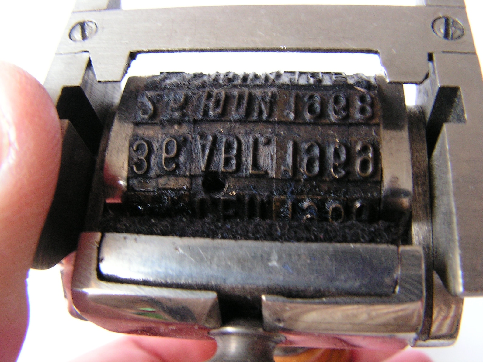 Vintage Date Stamp Wooden Handle Office Stamp Old Stamp Stamp Dater ...