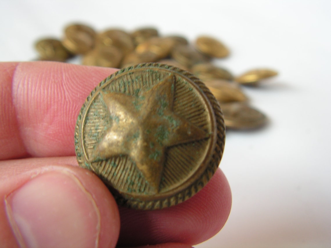 Set of 35 Vintage Military Metal Buttons With USSR Star Army - Etsy
