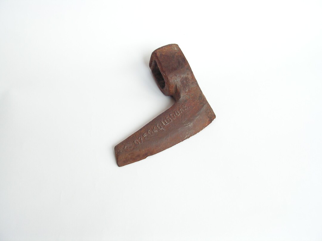 Primitive Ax With Mark Small Hatchet Head Antique Ax Old Farmhouse Hand ...