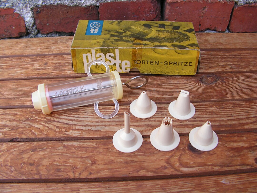 Vintage Cream Syringe Confectionery Syringe Set for Cake Decorating Set ...