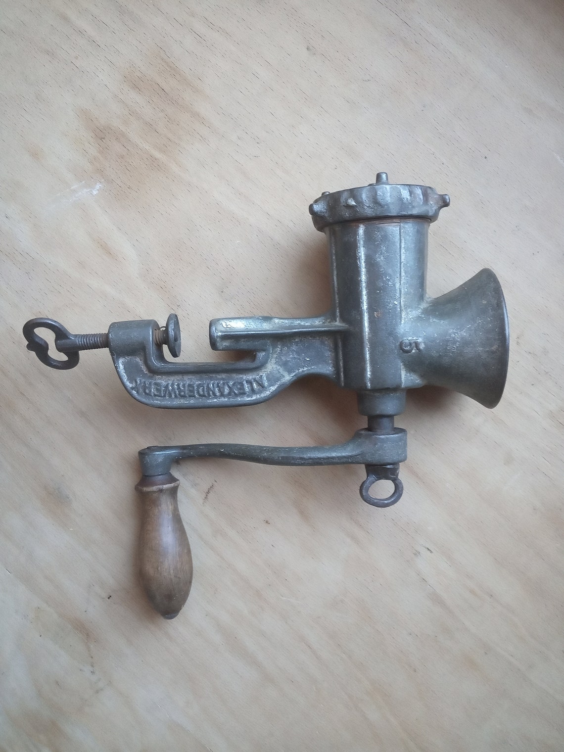 Vintage German Meat Grinder Massive Meat Chopper Solid - Etsy