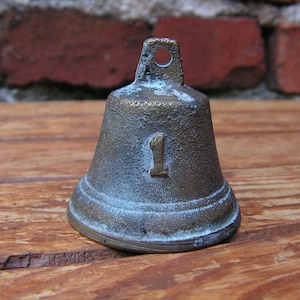 Antique Brass Bell Small Bell Patina Old Bulgarian Bell Hand Made Bell ...