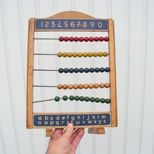 Rare English Big Abacus Antique Abacus Vintage Wooden Abacus Old Abacus ...