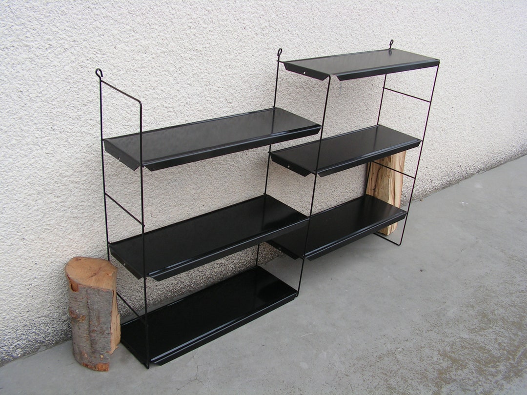 Industrial Shelving for Wall NOT USED Metal Matte Black Shelf 6 Shelfs ...