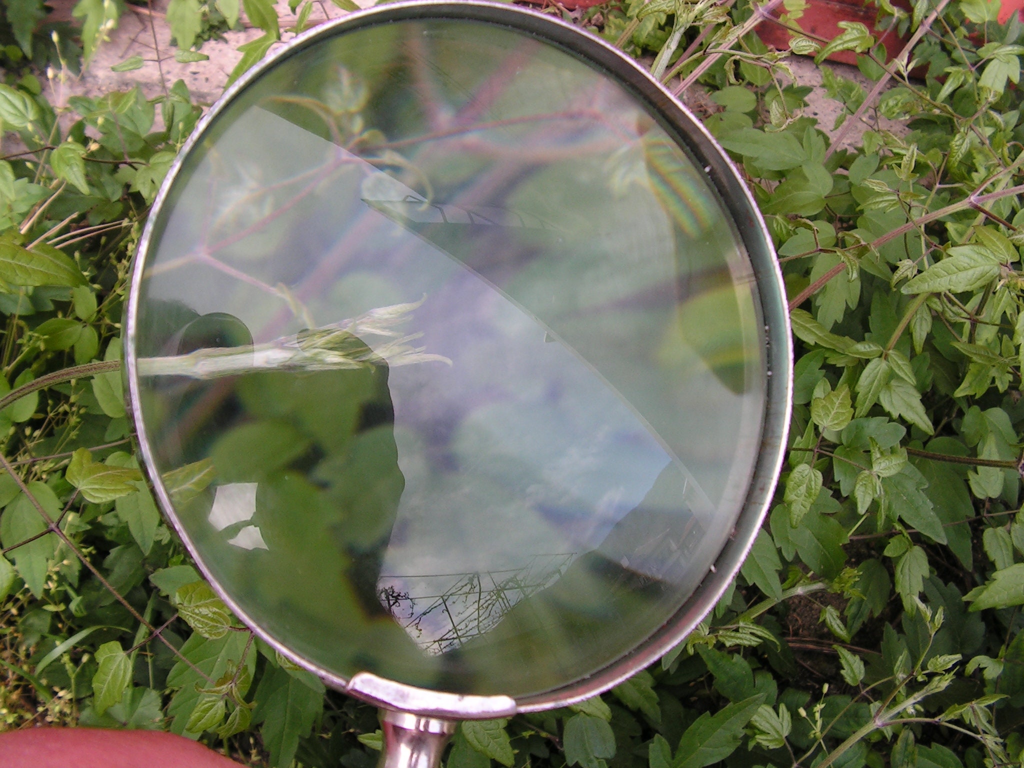 Vintage Lovely Magnifying Glass, Desk Round Magnifier Mother of Pearl ...