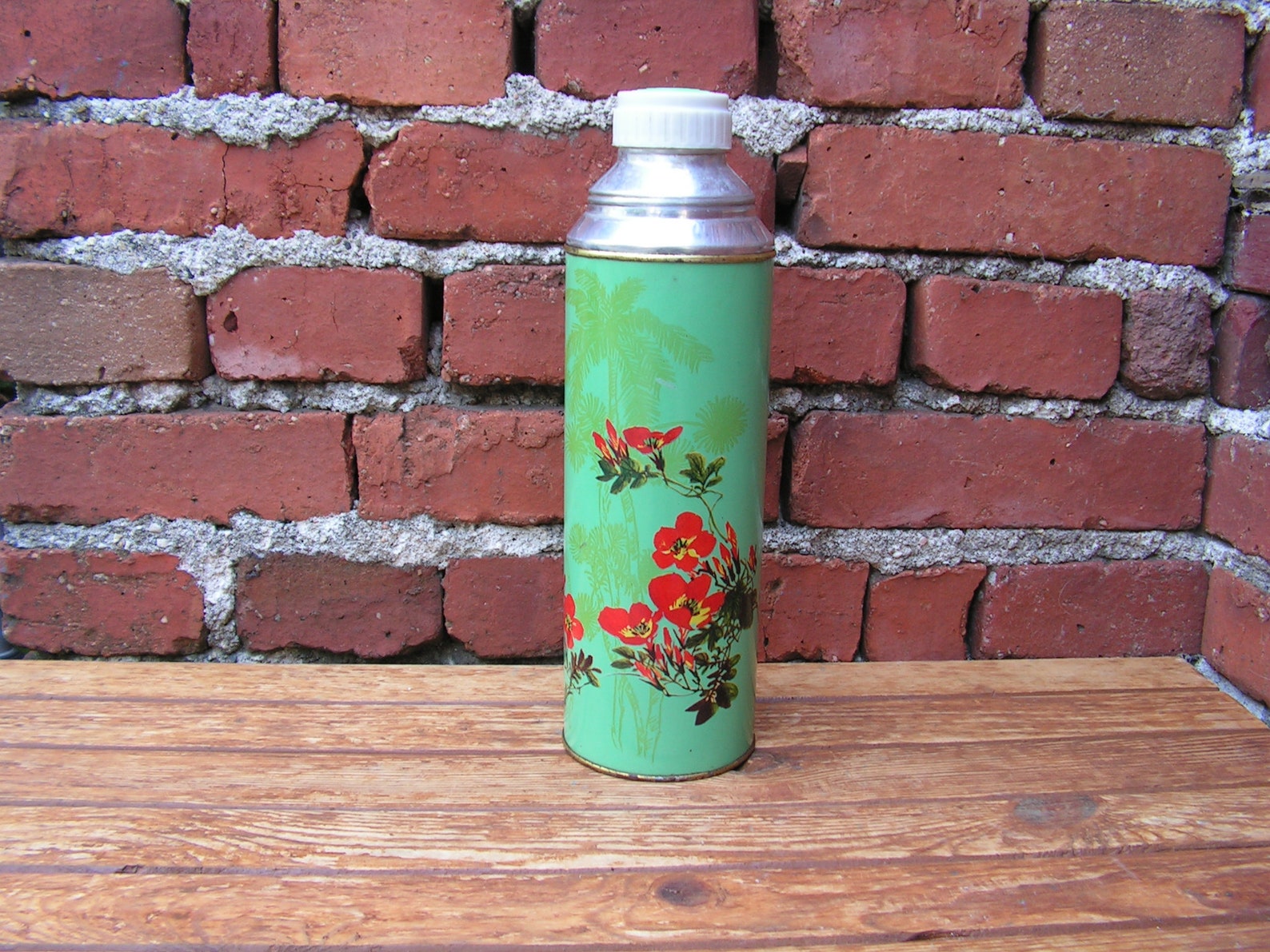 Vintage Thermos for Decoration Aluminum Thermos Without Glass Inner ...