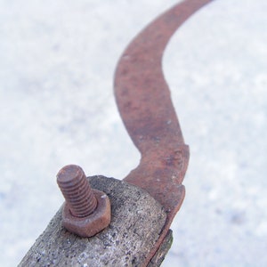 Antique Sickle With Long Wooden Handle Primitive Sickle Rust Sickle ...