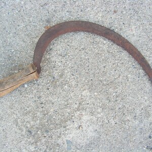Antique Sickle Blade Rust Patina Primitive Sickle Hand Forged Sickle ...