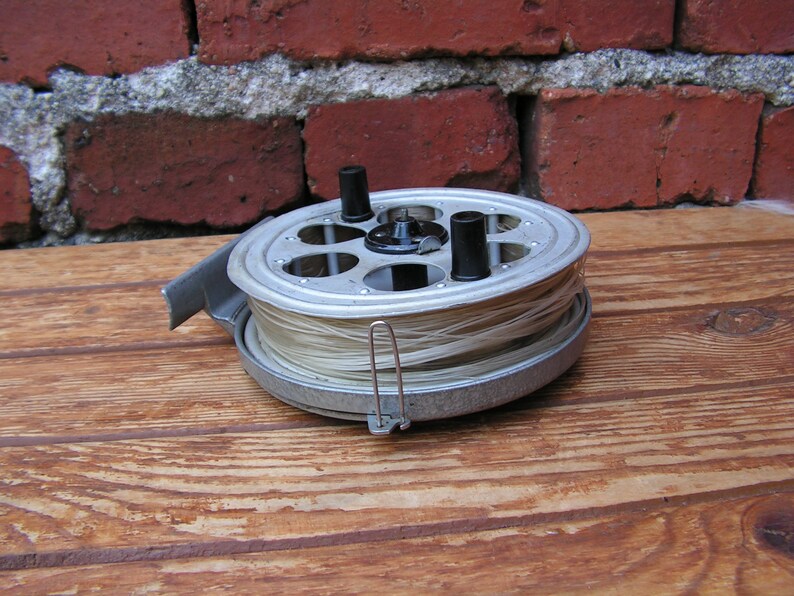 Primitive Reel With Old Cord Big Soviet Reel Fishing Reel USSR - Etsy