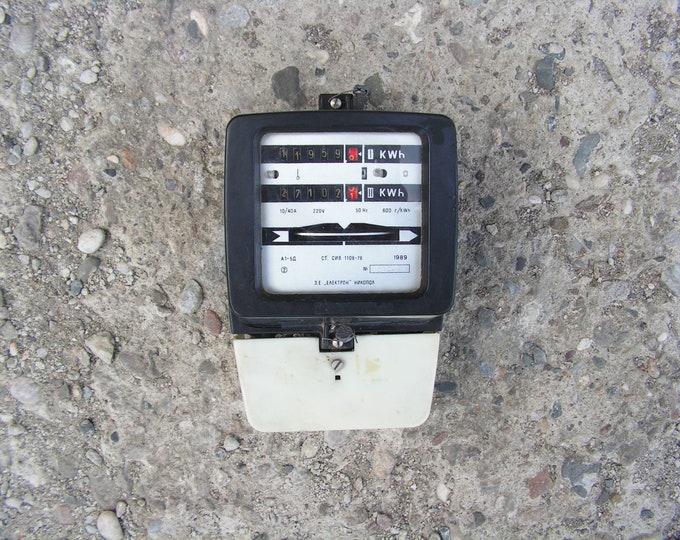 Vintage Electrometer 80s Double Electrometer Electric Measuring ...