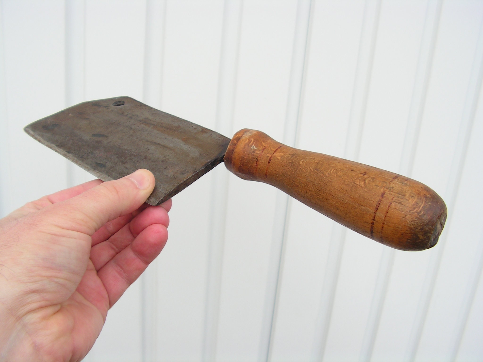 Vintage Cleaver Wooden Handle 50s Meat Chopper Sharpened Blade | Etsy