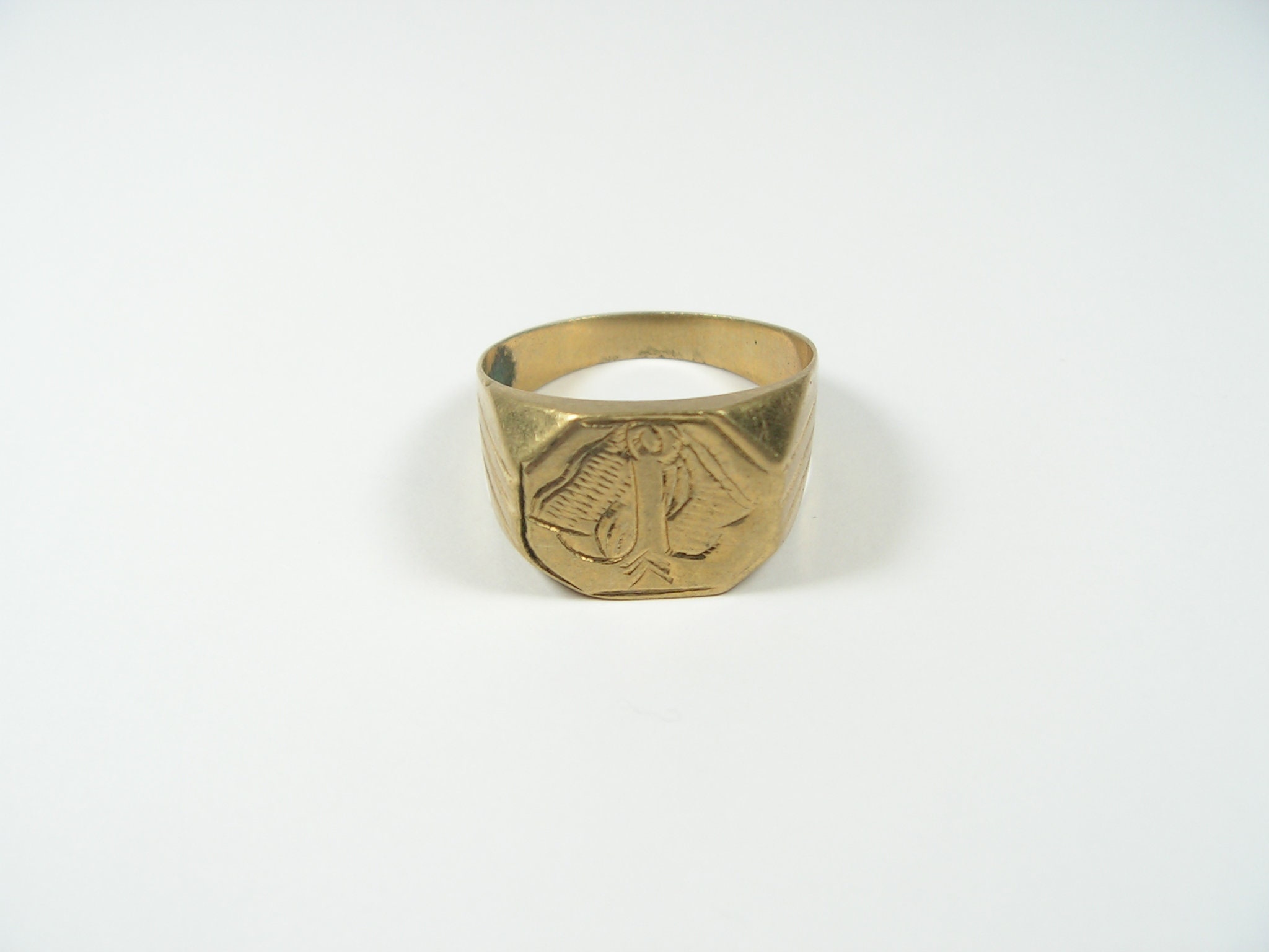 Mens Ring Solid Brass Ring Big Men's Ring Massive Brass Ring Handmade ...