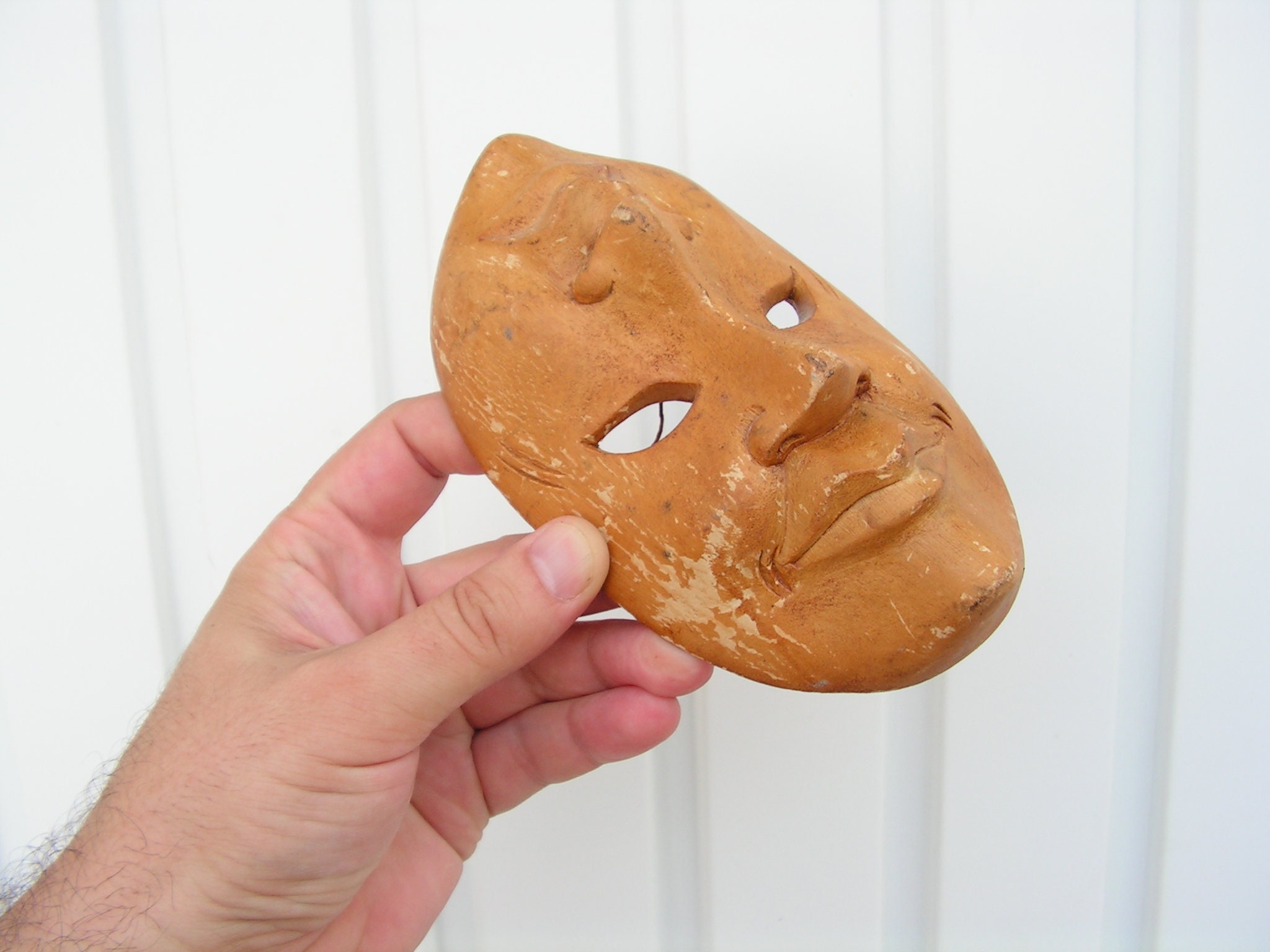 Old Wooden Mask for Wall Mask With Two Faces Face Art Mask - Etsy