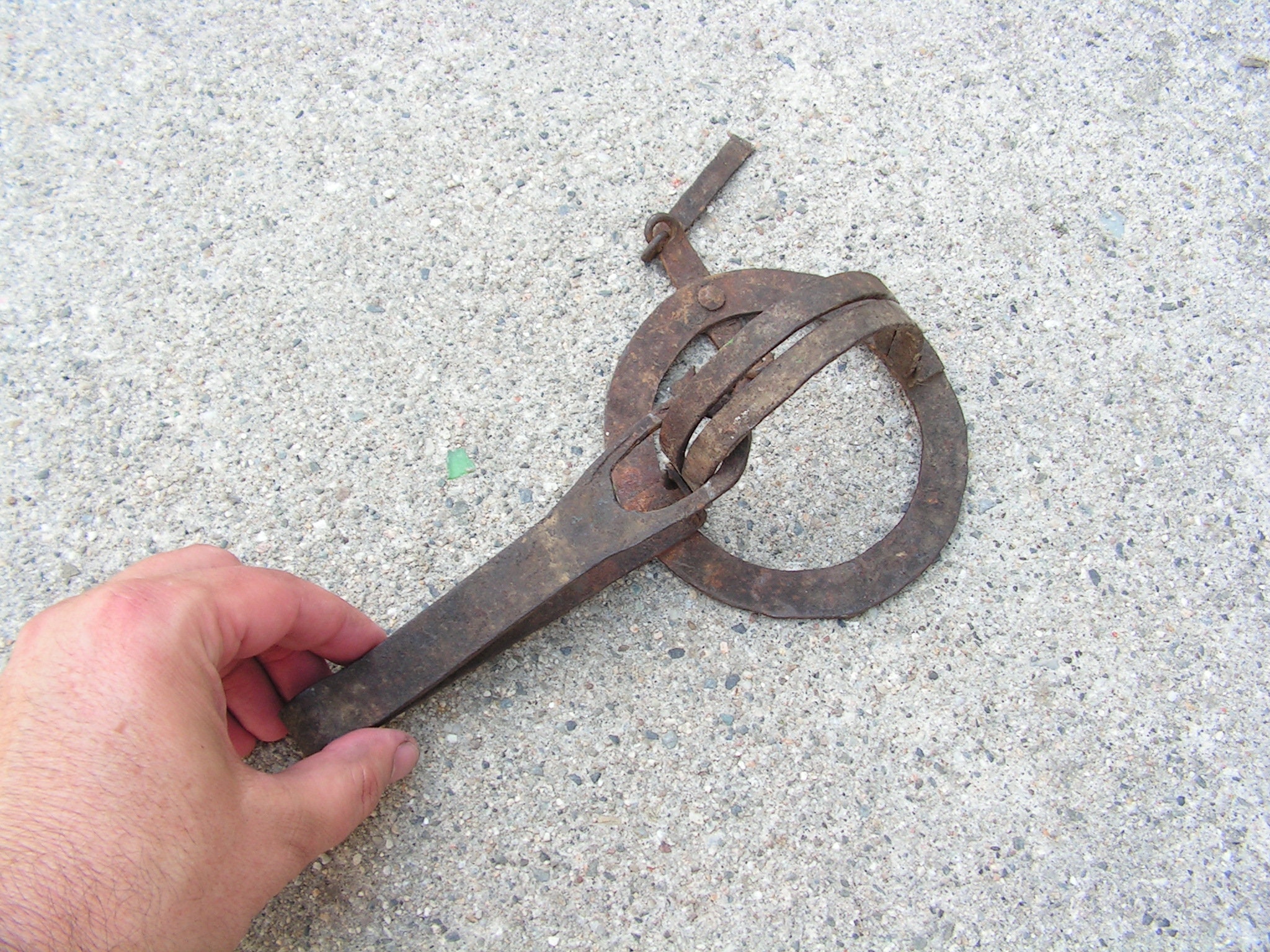 Antique Iron Trap Primitive Patina Trap Working Trap Rustic | Etsy