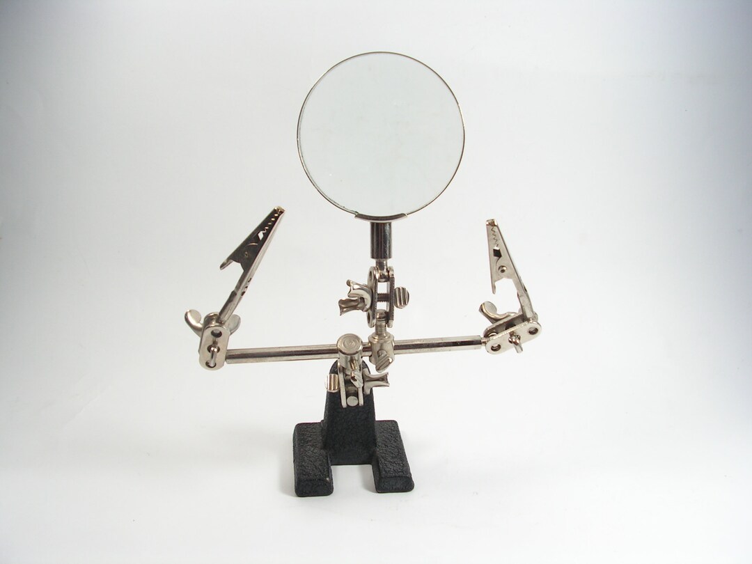 Vintage Magnifying Glass Stand Lab Rack Holder Lab Equipment Stand ...