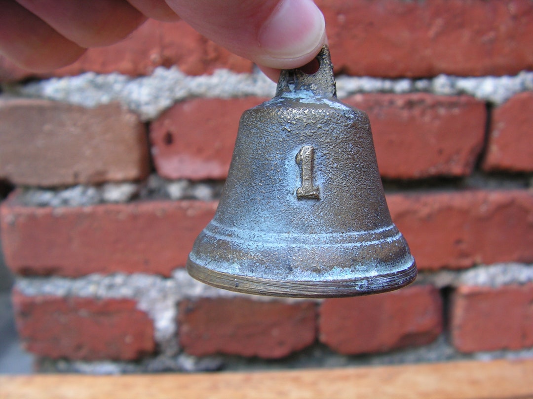 Antique Brass Bell Small Bell Patina Old Bulgarian Bell Hand Made Bell ...