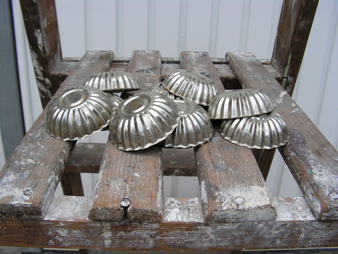 Set of 10 Pastry Tin Molds Baking Tins Muffin Molds Mini Tins Round ...