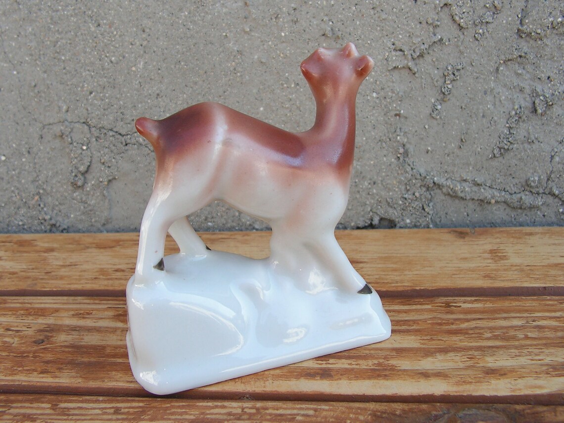 Vintage Beautiful Porcelain Roe Deer Figurine, Animal Figurine, Tiny ...